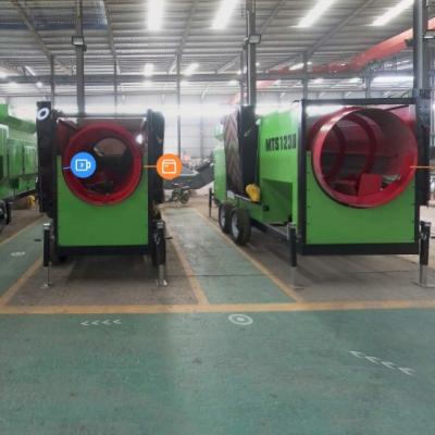 China Experience the Convenience of Portable Compost Trommel Screen for Topsoil Screening for sale