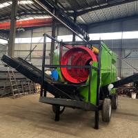 China Portable Mobile Compostable Trommel Screen 1000mm Diameter 30m3/h Capacity for sale