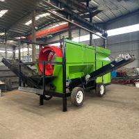 China Portable Mobile Compostable Trommel Screen 1000mm Diameter 30m3/h Capacity for sale