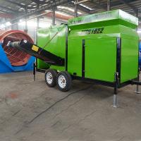 China Portable Mobile Compostable Trommel Screen 1000mm Diameter 30m3/h Capacity for sale