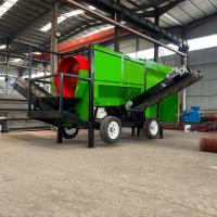 China Portable Mobile Compostable Trommel Screen 1000mm Diameter 30m3/h Capacity for sale