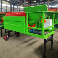 China Mobile Trommel Screen MTS0818 800mm Diameter 15m3h Capacity Portable Screening Machine for sale