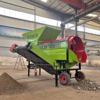 China Mobile Trommel Screen MTS0818 800mm Diameter 15m3h Capacity Portable Screening Machine for sale