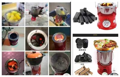 China BBQ charcoal hexagon briquettes small home using furnace charcoal grill for sale