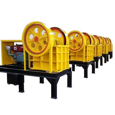 China Small model cheap price diesel type crusher stone jaw crusher à venda