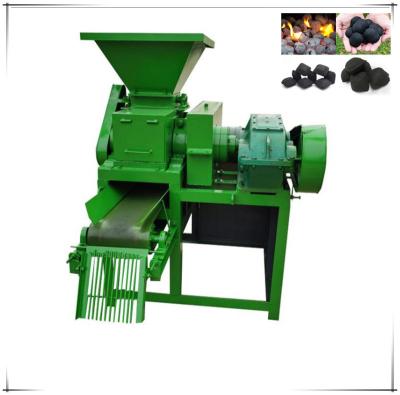 China Model 400 pillow shape charcoal double roller briquette machine for sale