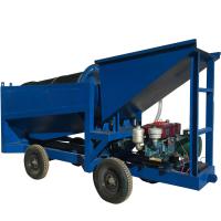 China Mobile Gold Dust Separator Rotary Trommel Screen 10-200 t/h for sale