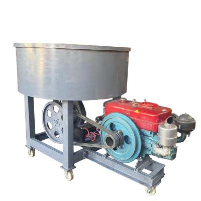 China Diesel engine charcoal coal dust double wheel grinding mixer stirring equipment à venda