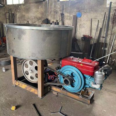 China Diesel engine charcoal coal dust double wheel grinding mixer stirring equipment à venda