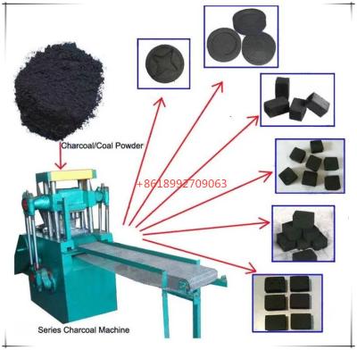 China Coconut shell hookah briquetting press production line powder tablet mechanical shisha briquette charcoal machine à venda