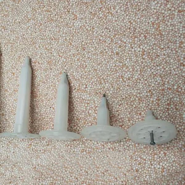 Quality Spiral HDPE Flat Head Anchor Insulation Nail For Wall Insulation Fixing Anchors for sale