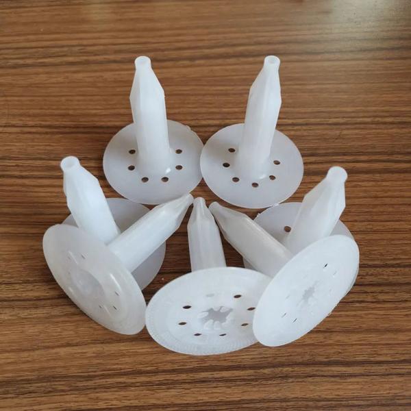 Quality Corrosion Resistant Plastic Insulation Fixing Anchors Spiral Shank White Or Customization - 47mm for sale