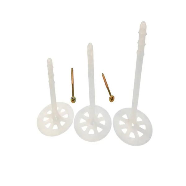 Quality White Plastic Insulation Anchor With Corrosion Resistance 50mm Head Diameter For Building Walls for sale