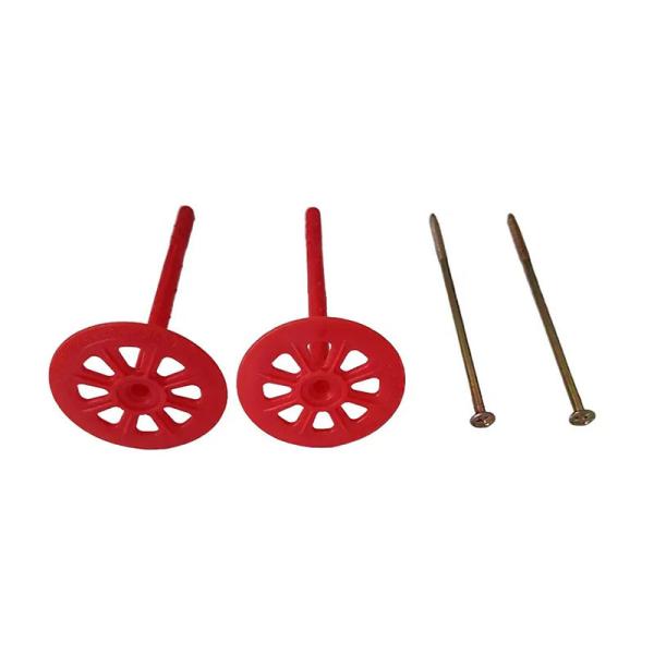 Quality Durable red Hammer In Plastic Insulation Fixings For House Wall for sale