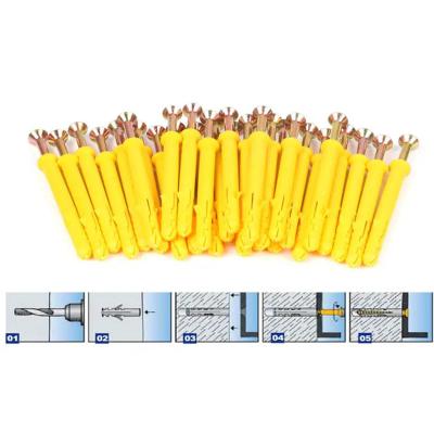 Китай Общие стандарты Пластиковый якорный винт с устойчивостью к погодным условиям для крепления стены или потолка продается