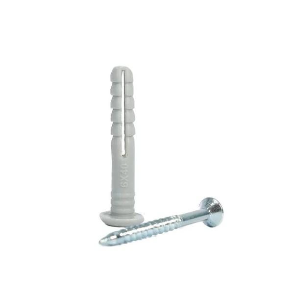Quality Red And Yellow Plastic Anchors Weather Resistant Expansion Anchor With Load Capacity for sale