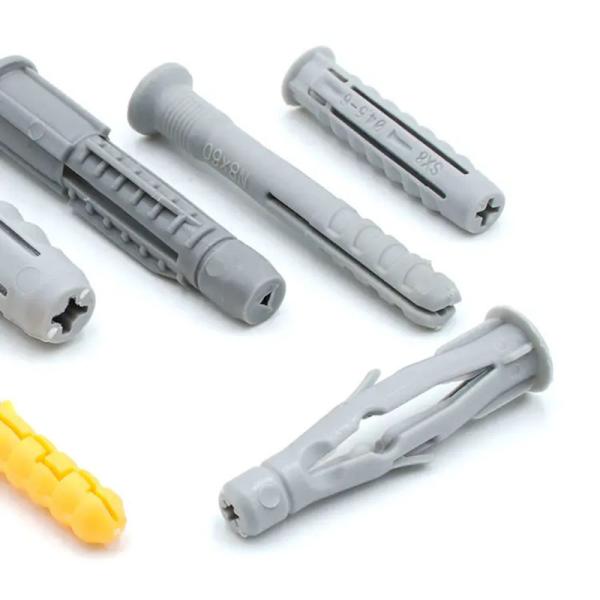 Quality Load Capacity Customized Plastic Anchor Wall Plug Expansion Plastic Anchor Screws With Mating Screw Nail for sale