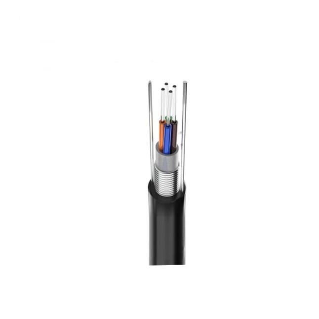 Close-up view of Fiber Breakout Cable Indoor Multi Core Micro Optical Cable construction