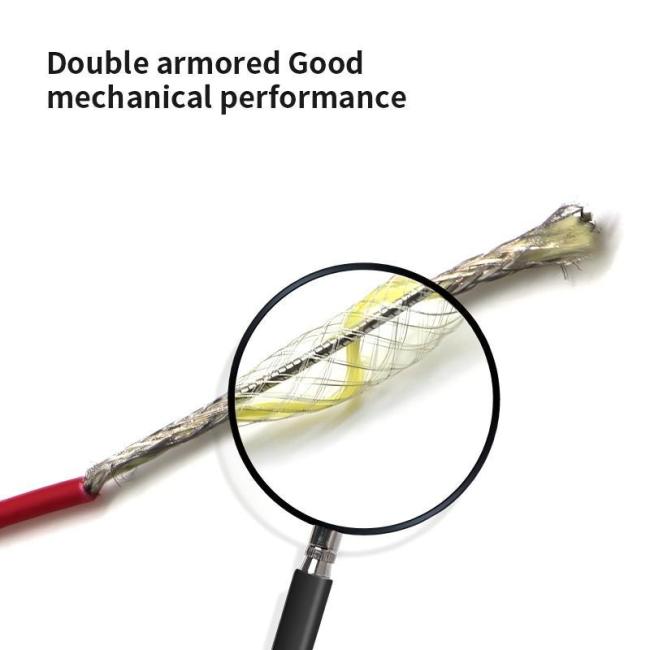 Cross-section view of DTS Fiber Optic Cable showing internal structure