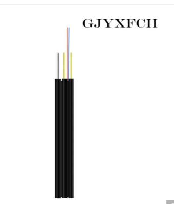 China OEM 245um Fiber Optic Indoor Cable 1 Core 2 Core 4 Core GJYXFCH FTTH Drop Cable for sale
