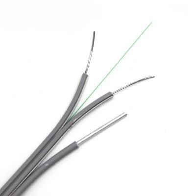 China Single Mode G657A1 FTTH Drop Cable 1km 2km 3km Plywood Drum for sale