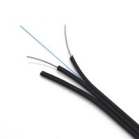 China Self Support Structure FTTH Flat Drop Cable G652D G657A Steel Fiber Optic Wire for sale