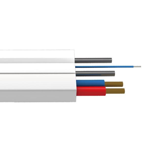 Quality SingleMode 12 Core Hybrid Optoelectronic Composite Cable G652D PVC Sheathed for sale