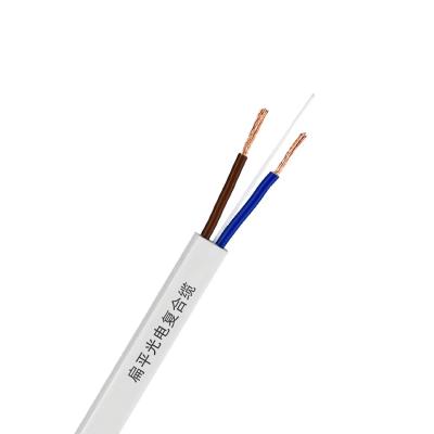 China 1 Core Flat Photoelectric Composite Cable 5G Indoor Network Wireless Optical Cable for sale