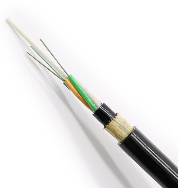 Quality High Flexible Amaid Yarn Fiber Optic Cable Self Support ADSS Optical Cable Light weight for sale