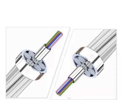China OEM Overhead Ground Wire OPGW Fiber Cable 48 Core Aerial Central Optical Unit for sale