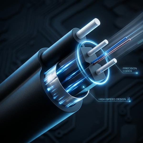 Quality Flat Wire Shape Indoor Fiber Optic Cable 4 6 8 12 Core for Data Centers and for sale