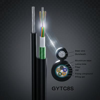 China 36 Cores Self Support Armoured Network Cable GYTC8S Fiber Optic Cable Outdoor Use for sale