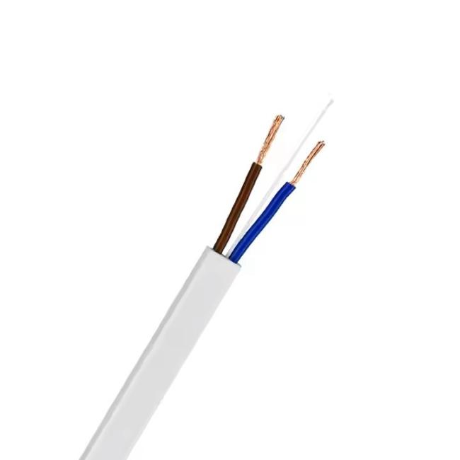Cross-section view revealing fiber optic and copper wire components