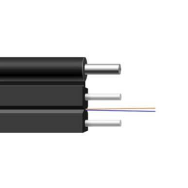 Cina Tipo rivestimento dell'arco di PVC nero del centro FFTH del cavo flessibile OFC 2 con il filo di acciaio in vendita