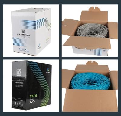 Cina Ethernet Unshielded del filo di rame di paia 24awg di Cat5e Lan Cable 4 in vendita