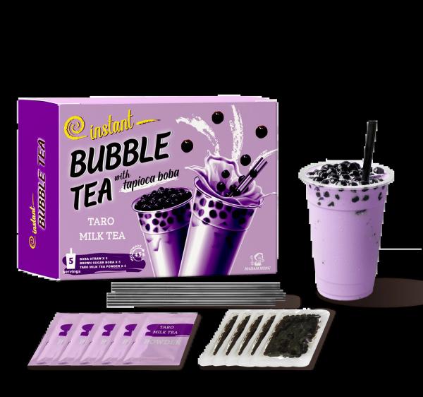 Quality Premium Supply - Bubble Tea kit boba tea kit 5 serves - Taro Milk Tea Set. Milk for sale