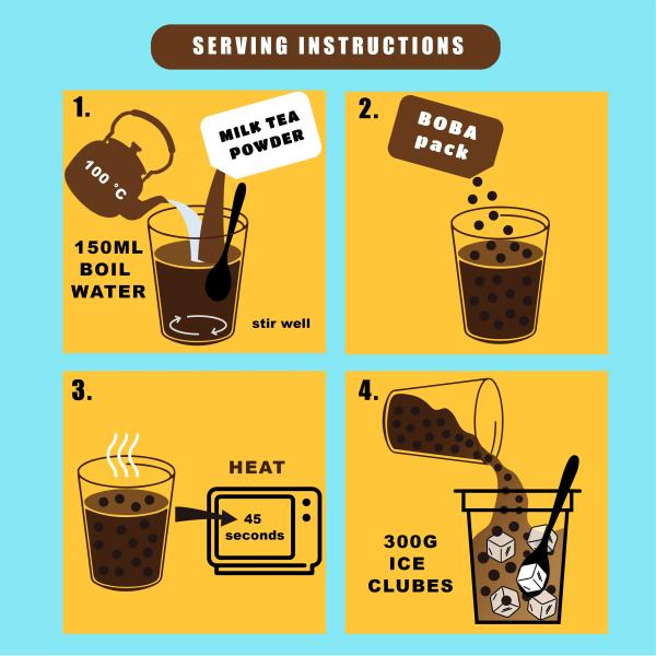 Quality Premium Supply - Bubble Tea kit boba tea kit 5 serves - Taro Milk Tea Set. Milk for sale