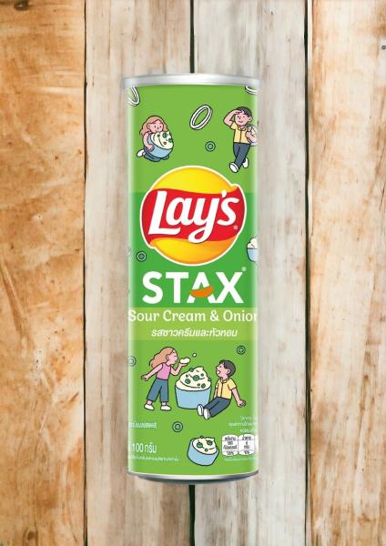 Quality Stack Up Flavor with Lay's Stax Sour Cream & Onion - 100g - Wholesale Asian for sale