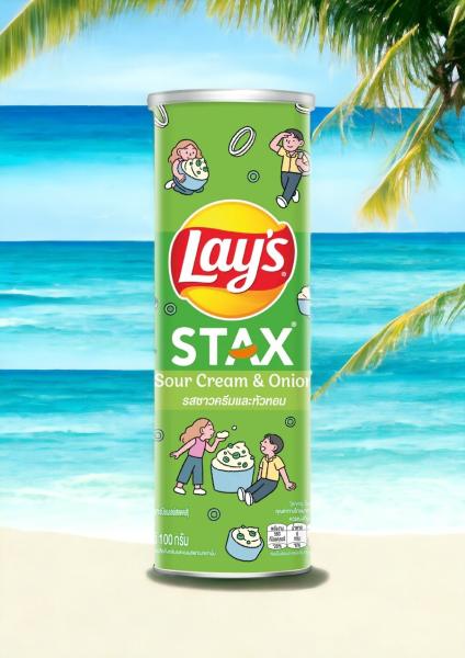 Quality Stack Up Flavor with Lay's Stax Sour Cream & Onion - 100g - Wholesale Asian for sale