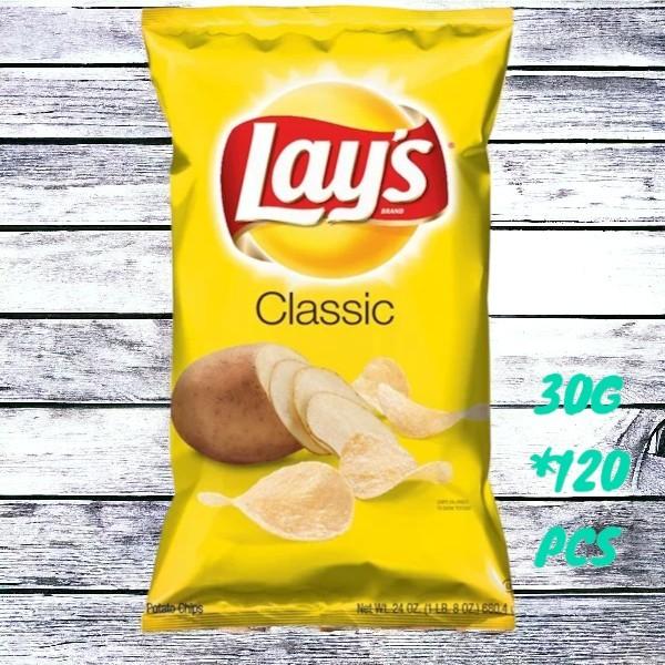 Quality Lay's Original Potato Crisps, 90g - Bulk Case of 40 for International Snack for sale