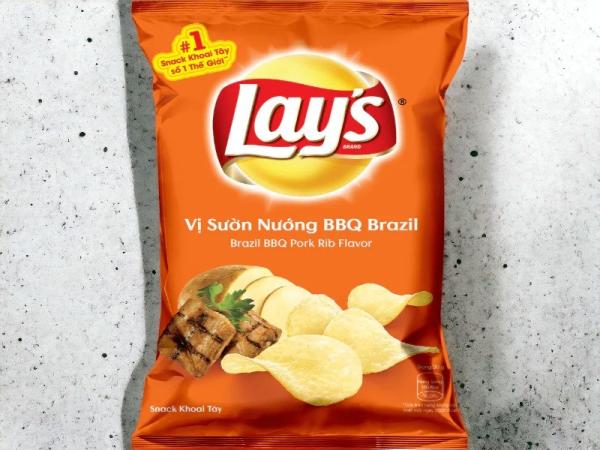 Quality Bulk Purchase: Lay's Brazil BBQ Pork Rib Flavor Chips - 58g (100 Pack Case) for Wholesale and Retail Sales for sale