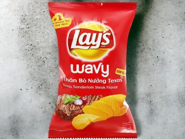 Quality Lay's Wavy Snack Manhattan Steak Flavor- Bulk Case of 160 Packs (30g Each) for Wholesale and Retail for sale