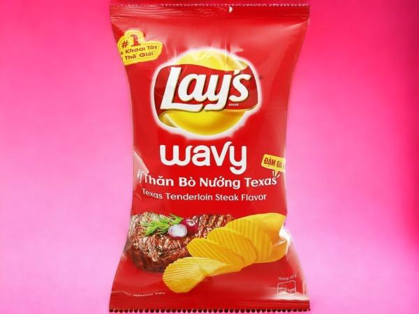 Quality Lay's Wavy Snack Manhattan Steak Flavor- Bulk Case of 160 Packs (30g Each) for for sale