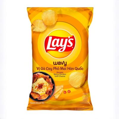 China Lay's Korean Spicy Chicken with Cheese Chips in Bulk - 40PCS x 90g Packs for Retail & Wholesale Markets for sale