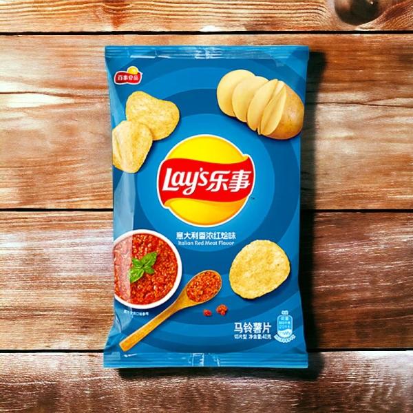 Quality Lay's Italian Stew Flavor Chips - 135 g Packs, 14 - MEGA PACKS Wholesale Case- for sale