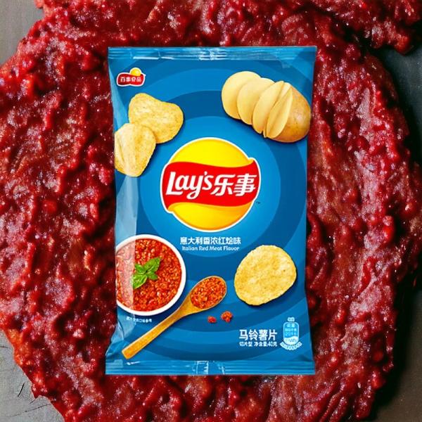 Quality Lay's Italian Stew Flavor Chips - 135 g Packs, 14 - MEGA PACKS Wholesale Case- for sale
