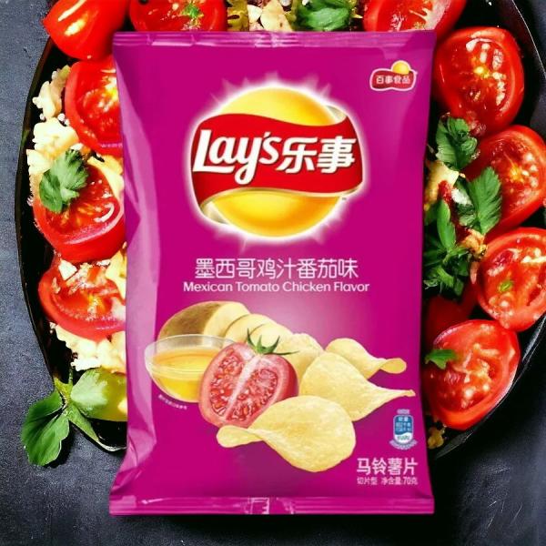 Quality Lay's Chicken Sauce Tomato Flavor Chips - 70 g Packs, 22 -Count Wholesale Case- Asian Snack Supplier - China Origin for sale