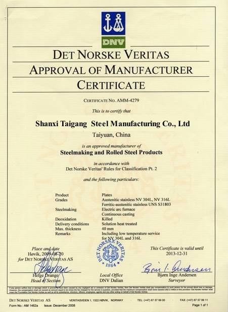 DNV - Qingdao Seth Steel Co.,Ltd
