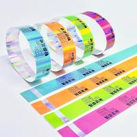 China Tearproof Colored Paper Wristbands for sale
