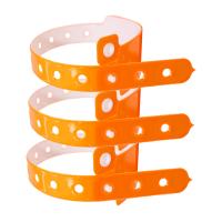 China Customized Irregular Shape PVC Wristbands for Events for sale